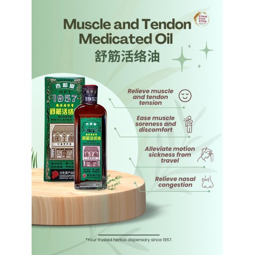 Muscle and Tendon ( Sport ) Medicated Oil - 舒筋活络油 - HFT1957 Traditional ...